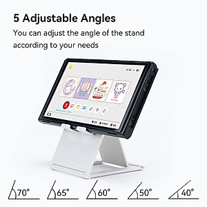 GeekShare Desktop Stands Holder, Portable Metal Holder for Switch/OLED/Lite, Cellphone