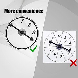 Chivao 10 Sets Game Spinner Wheel Square Blank Game Spinners Erasable Game Spinner Board with Plastic Rotating Arrows Math Spinner for Game Prizes (4 x 4 Inch)