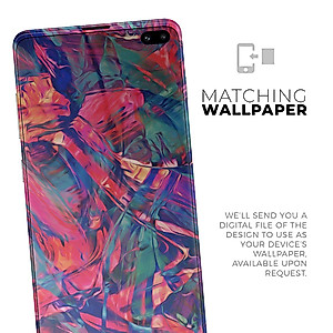 DesignSkinz Blurred Abstract Flow V44 Protective Vinyl Decal Wrap Skin Cover Compatible with The Samsung Galaxy S20 (Screen Trim & Back Glass Skin)