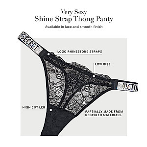 Victoria's Secret Women's Lace Thong Underwear, Women's Panties, Very Sexy Collection, Red (S)
