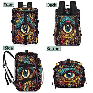 Colorful Eyes Astrology (01) Gym Duffle Bag for Traveling Sports Tote Gym Bag with Shoes Compartment Water-resistant Workout Bag Weekender Bag Backpack for Men Women