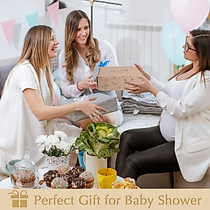 meloom Baby Gift Set, Unisex Newborn Gifts Box, Boho Gender Neutral Baby Essentials, Baby Shower Gifts for New Moms, New Baby Gifts for Boys and Girls, Personalized Gift Basket for New Babies