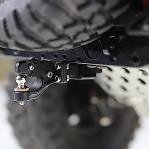 Share Goo Metal 1/10 RC Hitch Trailer Hook Simulation Climbing Tow Shackles Compatible with Traxxas TRX-4 90046 90047 SCX10 1/10 RC Crawler Ca