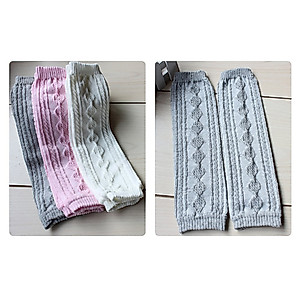 Toptim Baby Knitted Leg Warmers for Little Girls, Toddlers & Children (Color of 3)