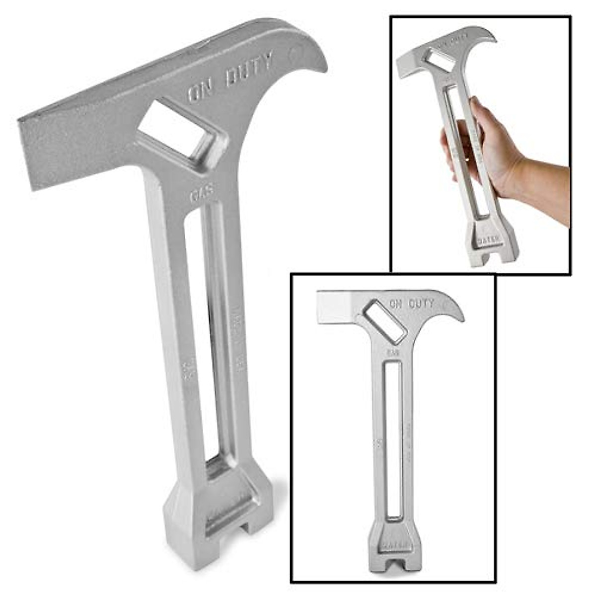 4 in 1 Emergency Tool: Gas & Water Shut Off, Pry Bar, 4 in 1, Non Sparking, Emergency earthquake Gas Shut Off Valve - Fireman Tools - Tool Emergency - Emergency Tools - Gas Turn Off Wrench - Tern Tool