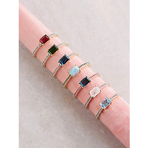 YoTreasure 10kt Rose Gold 0.92 ct. t.w. London Blue Topaz and Pink Sapphire Women's Engagement Ring