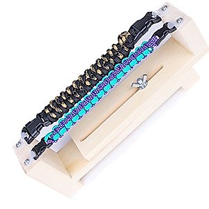 West Coast Paracord Jig Bracelet Maker 550lb Parachute Cord - Pack of 6 Cords and 6 Buckles - Heavy Duty Buckles (Camo)