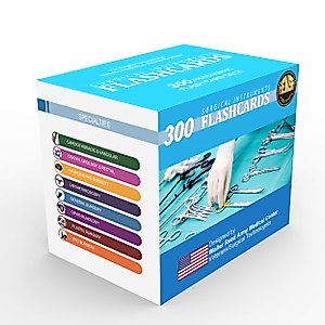 Surgical Instrumentation Flash Cards for Technologists Exam, Medical Students, Operating Room Nurses - Illustrated Instrument Index Cards for General Surgery Ob/GYN Cardio ,Orthopedics, Vascular 2