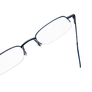 EYEGUARD 2 Pairs of Classic Spring Hinges Readers in Slim Pen Clip Portable Aluminum Hard Case Reading Glasses