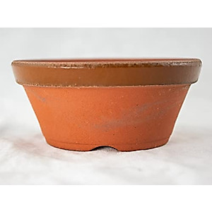 Japanese Tokoname Bonsai Training Pot, Cactus & Succulent Planter with Mesh - 4.25"x 4.25"x 2"