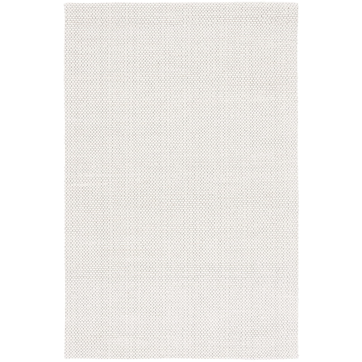 SAFAVIEH Natura Collection Area Rug - 8' x 10', Ivory, Handmade Solid Wool, Ideal for High Traffic Areas in Living Room, Bedroom (NAT801A)