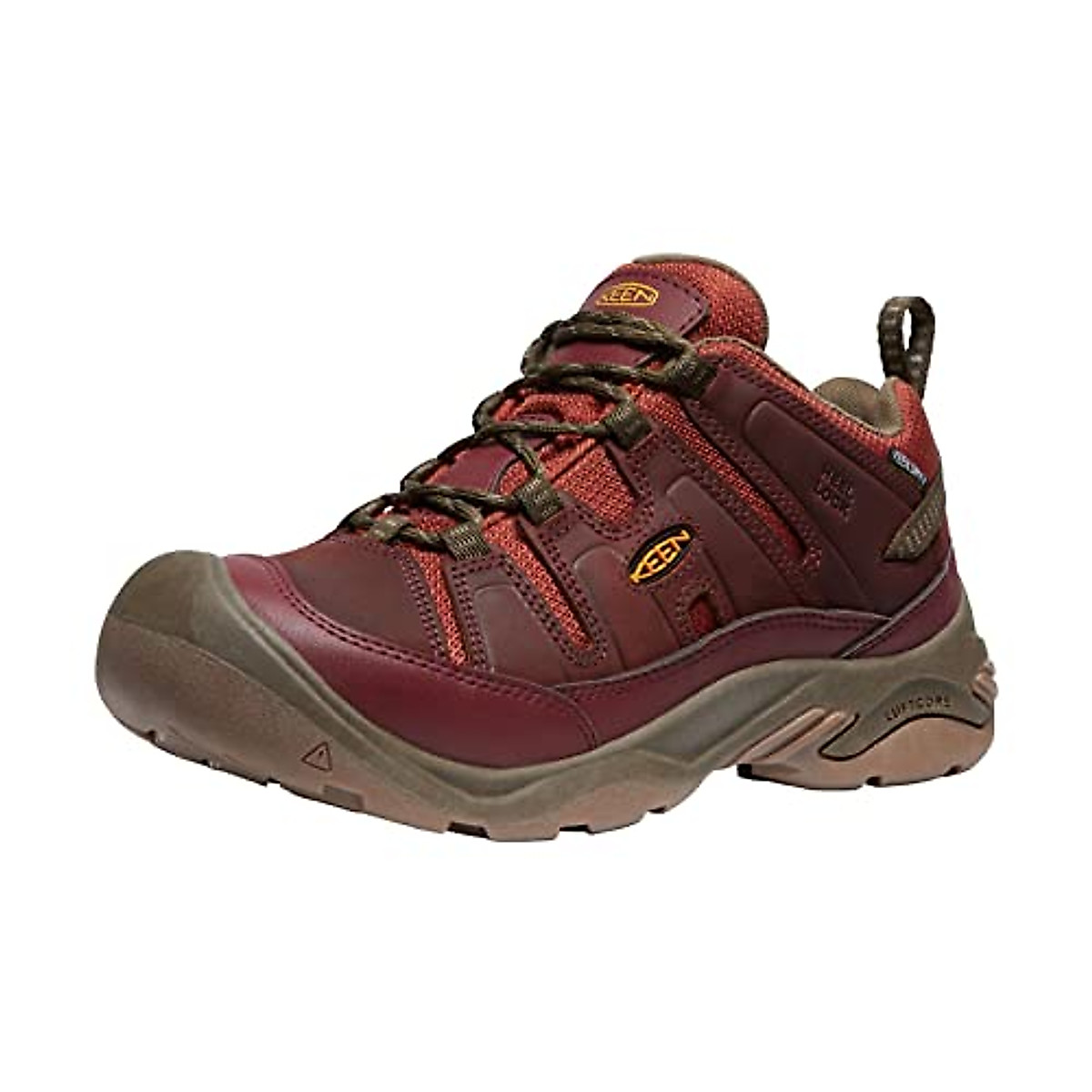 KEEN Women's Circadia Vent Low Height Breathable Hiking Shoes, Syrup/Boysenberry, 9.5