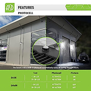 ASD LED Barn Light 70W, Dimmable, Dusk to Dawn Outdoor Lighting, Commercial Grade, 120-277V, Ultra Bright Waterproof Area Light, 110W MH Replacement, 8680 Lm, 4000K, ETL & DLC Premium