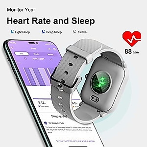 Fitness Tracker 2024 (Answer/Make Call),Smart Watch with 24/7 Heart Rate Blood Oxygen Monitor,Sleep Tracker,100+ Sports Modes,Pedometer,IP68 Waterproof Activity Trackers for Android&iPhone Women Men