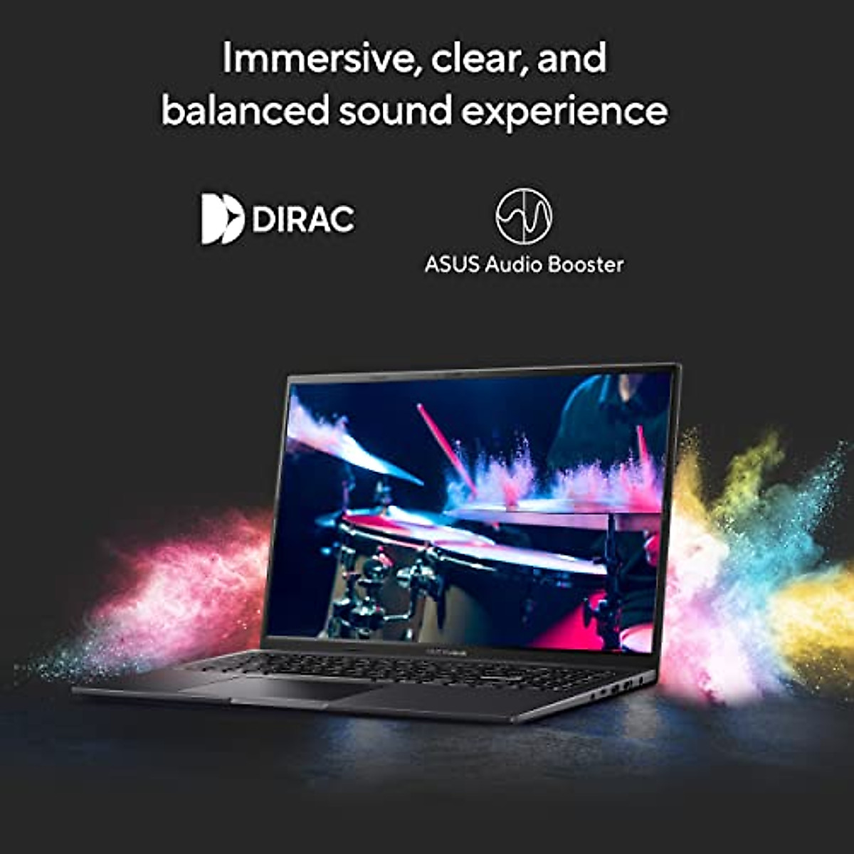 ASUS Vivobook 16X OLED Laptop, 16” 3.2K 120Hz Display, Intel Core i9-13900H CPU, NVIDIA Geforce RTX 4060 GPU, 32GB RAM, 1TB SSD, Windows 11 Home, Indie Black, K3605VU-ES94