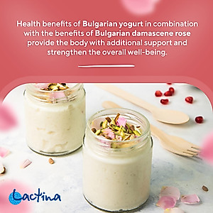 Bulgarian Yogurt Starter Culture Natural Probiotic Yogurt Culture Starter Homemade Yoghurt Starter 10 Liters Lactobacillus bulgaricus (Rose)
