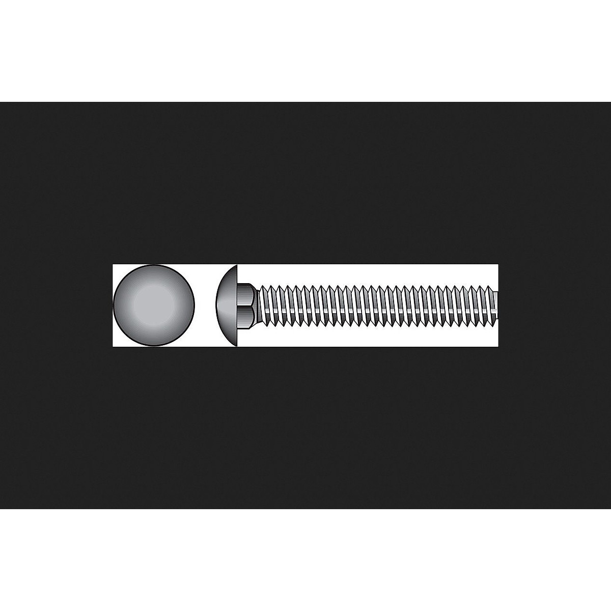 Hillman 832669 Stainless Steel Carriage Bolt, 1/2 x 6, 10-Pack