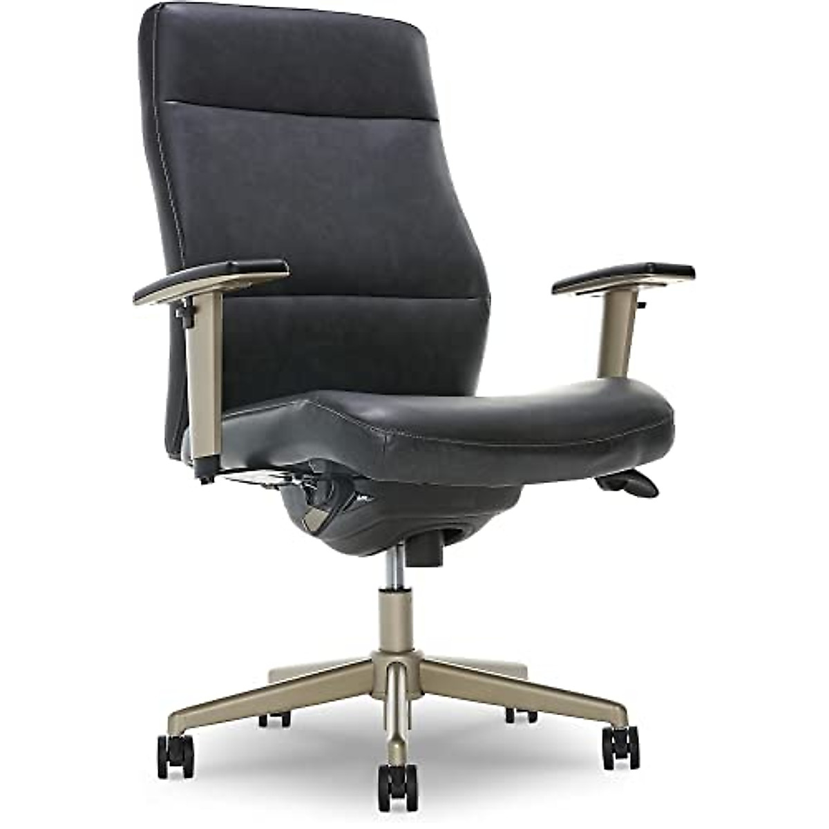 La-Z-Boy Baylor Modern Executive Office Chair, Adjustable Ergonomic Lumbar Support, Black