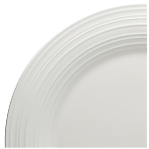 Mikasa Swirl 14-Inch Round Platter, White