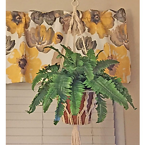 LSKYTOP 4 Pack Artificial Ferns Plants 16Inch Artificial Shrubs Boston Fern Bush Plant Silk Ferns Leaves UV Protected for Home Kitchen Garden Wall Decor Indoor Outdoor Use(Pot is not Include)