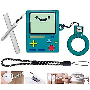 sgpcn Airpod Case, 3D Cute Cover for Airpod Case 2nd Generation, Cool Cartoon Anime Design Series and Lanyard+Keychain+Earphone Cleaning Pen 4in1 for Girls Boys Kids Teens Airpod Case (Game Switch)