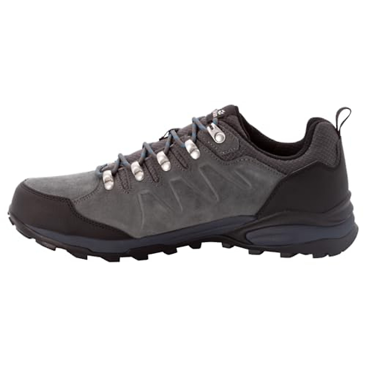 Jack Wolfskin Men's Refugio Texapore Low M Hiking Shoe, Grey/Black, 9.5