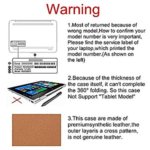 Honeymoon Protective Case Cover Compatible with Dell Latitude 3410/3420 14 Inch[Not fit Dell Latitude 3450/3460/3470/3480/3490],PU Leather Folio Protective Hard Shell Case Accessories,S011-Blue