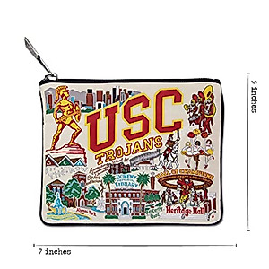 Catstudio University of Southern California (USC) Collegiate Zipper Pouch Purse | Holds Your Phone, Coins, Pencils, Makeup, Dog Treats, & Tech Tools