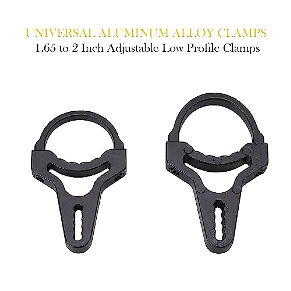 UTV Center Rear View Mirror, Aluminium alloy Convex Mirror fits 1.65"-2" Roll Bar Mount Compatible with Polaris RZR, Can am X3, Honda Pioneer, Kawasaki Mule, Yamaha