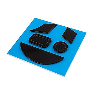 2 Sets Rounded Curved Edges Mouse Skates & Mouse Feet & Mice Feet & mouseskates for Razer Naga 2014 RZ01-0104&Naga Chroma 2016 RZ01-0161 &Naga Hex V2 2016 RZ01-0160 Gaming Mouse