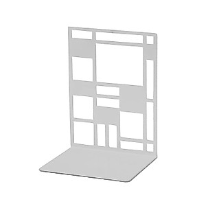 Square Grid Metal bookend bookend Bookshelf Book Clip Book Support Block bookboard a Pair of bookend Stationery Bookmarks