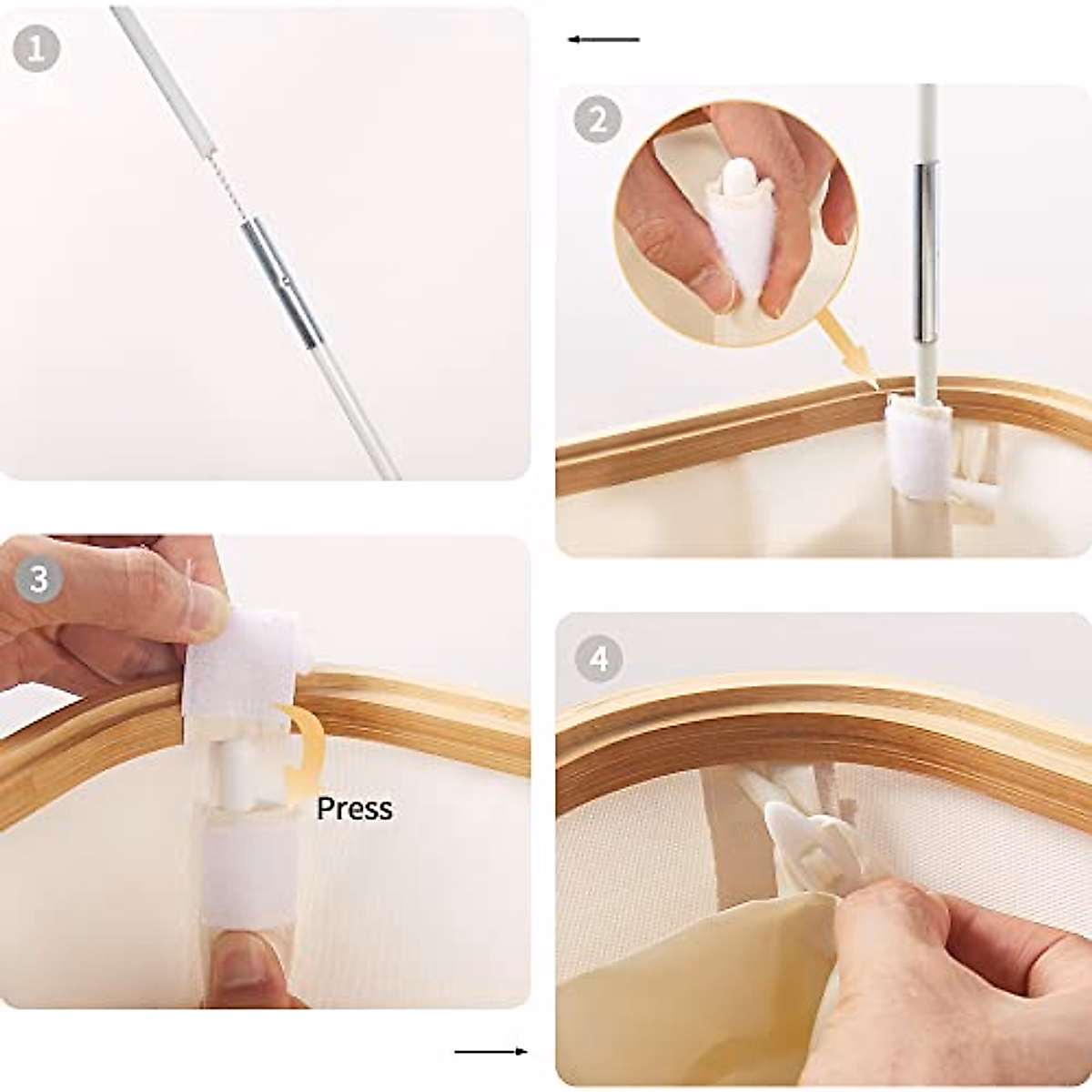 Laundry Baskets with lid, Laundry Hamper with Removable Waterproof Bag, Bamboo Handle Tall & Slim Wash Basket for Bathroom Bedroom Closet Dorm, Essential Dirty Clothes Hamper for Men Boy New Mum