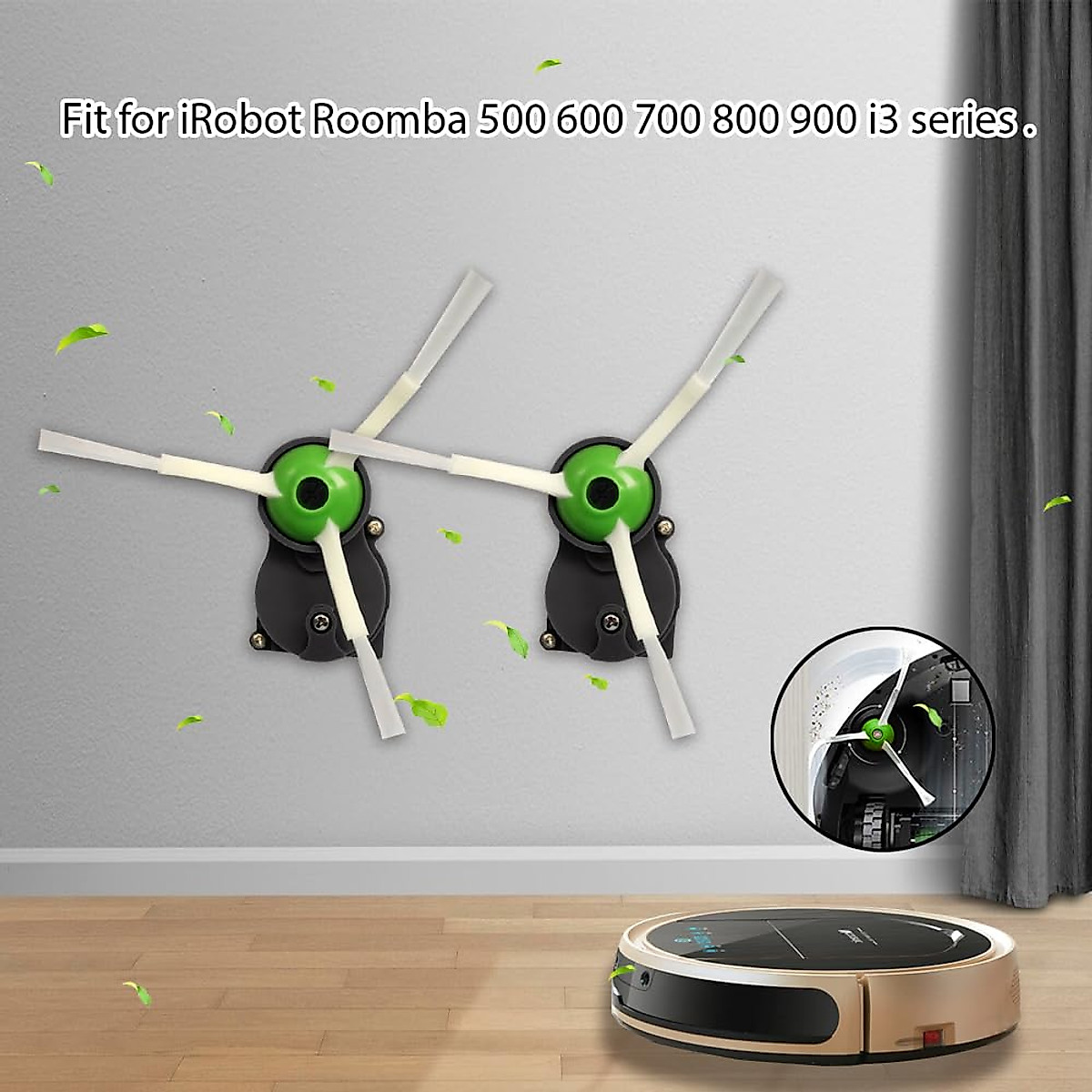 Ytaland Side Brush Motor Module for iRobot Roomba 500/600/700/800/900 i3 i7 e5 e6 e7 530 560 570 620 650 694 780 900 860 870 880 890 960 980 Series, Vacuum Cleaner Replacement Parts