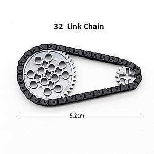 Building Blocks Parts Tank Track Wheels Treads Chain Links Motorcycle Car Accessories Toys for 6-12 Years Old Boys Girls Kids Gift (212 Pcs Tank Track)