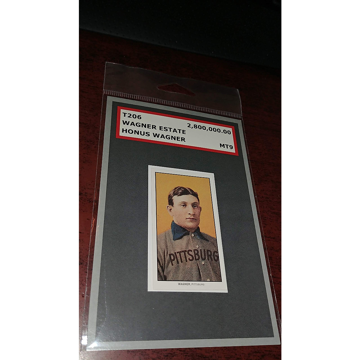 Honus Wagner T206 MT9 Mint Uncirculated Limited Edition Collector Baseball Card (Certificate of Authenticity) (Replica)