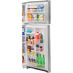 Winia 18 cu. Ft. Top Freezer Refrigerator with Icemaker - Stainless Steel