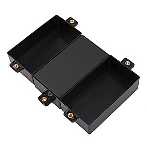 6Pcs Yootones Plastic Closed Shell Electric Guitar Single Coil Pickup Covers & Humbucker Plastic Guitar Pickup Compatible with Electric Guitar Parts Replacement (Black)