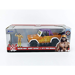 Jada 1:24 Diecast 1973 Ford Bronco with Macho Man Figure