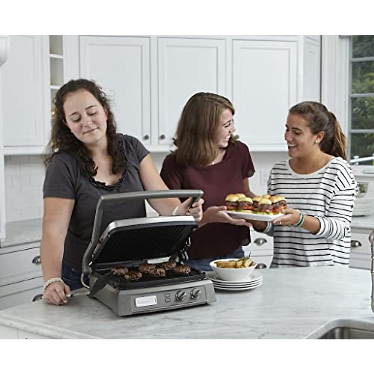 Cuisinart GR-150P1 Deluxe Electric Griddler, Stainless Steel