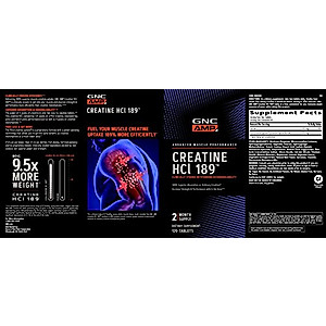 GNC AMP HCl 189, 120 Tablets