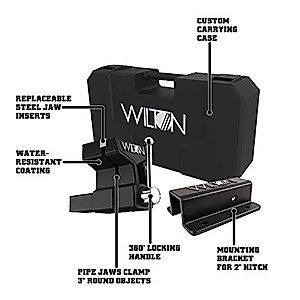Wilton 6-Inch ATV All-Terrain Vise with Case, 5-3/4-Inch Maximum Opening (10015)