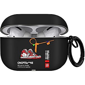 EJMM for Airpods Pro 2 Case, Special Designed Hot Off Sport Patten Airpods Pro 2 Case Cover Compatible Airpods Pro 2nd Generation for Men Women,Black Red Shoes