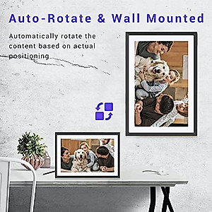 5G WiFi Digital Picture Frame 10.1 Inch Digital Photo Frame with 1280x800 IPS Touch Screen, Auto-Rotate and Slide Show, Easy Setup to Share Moments Via Phone APP-Gift for Family and Friends
