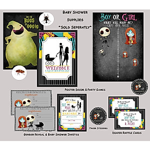 Silly Goose Gifts Welcome Little Nightmare - Before Christmas Themed Baby Shower Poster Sign Decor Decoration Supply 19x13in Door Yard Wall