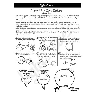 Lightsfever LED Light up Party Balloons with Batteries, 22 inch warm white Big Size Clear Bobo Balloons for Helium or Air, thanks giving party balloons(12 pack warm white)