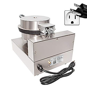 ALDKitchen Waffle Cone Maker | Commercial Waffle Roll Maker | Nonstick Covering | Stainless Steel | 1.2kW | 110V