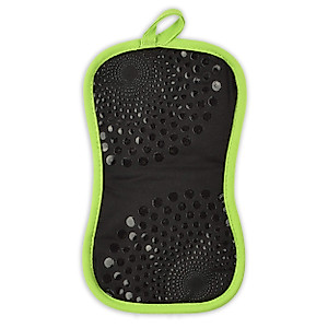The Kosher Cook Pareve Green Pot Holder Oven Glove - 100% Cotton with Silicone, Machine Washable - Color Coded Kitchen Tools