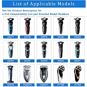 15V Shaver Charger Cord Fit for Philips Norelco HQ8505 7000 5000 3000 9000 Series mg7750 mg7790 Electric Shaver Razor,Aquatec,Arcitec,Multigroom Beard Trimmer Adapter Power Supply Charging Cord