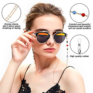 ONESING 10 Pcs Eyeglass Chains for Women Eyeglasses String Holder Glasses Strap Eyewear Chain Glasses Cord Lanyard Gift