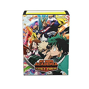 Jasco My Hero Academia Collectible Card Game Plus Ultra Fight Card Sleeves | 100 Dragon Shield Art Sleeves | Card Game Holder | PVC and Acid-Free | Designed for Use with TCG and LCG Games | Made